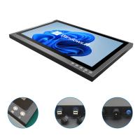 China Black Stainless Steel Waterproof LCD Monitor with Brightness 1000-1500Nits and VESA Wall Mount/Yoke Installation for sale