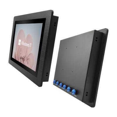 China Rugged Waterproof Panel PC with 12V DC Power Supply and 64GB SSD 128G/512G Optional for sale