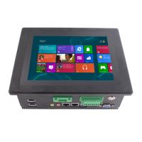 China 4xRJ45 8'' I3 Wall Mount Industrial Computer PCAP Touch Windows 10 for sale