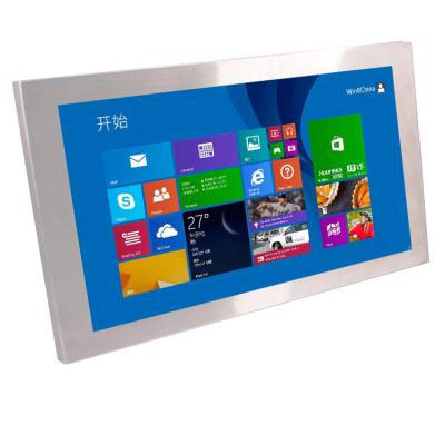 China SUS304 Fanless Waterproof Panel Pc 1.5mm Frame 21 Inch Full IP67 FCC PoE for sale