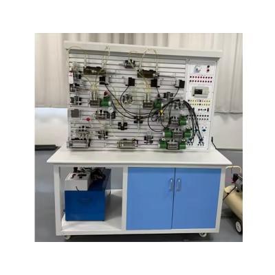 China PLC Controlled Pneumatic Trainer Workbench Educational Equipment Mechatronics Hydraulic Trainer for sale