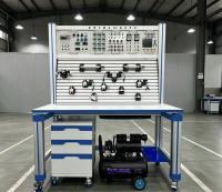 China Transparent Pneumatic Training Workbench with AC380V Power Input for Basic Pneumatic Circuits and PLC Training Equipment for sale
