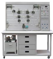 China High‑Performance Hydraulic PLC Control Experimental System Hydraulic Pneumatic PLC Training Device for Vocational College Mechatronics Teaching Experiment for sale