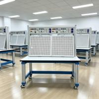 China High Performance Mesh-type Basic Electrical Maintenance Training and Assessment Device Single Sided Double Group Electrician Skill Teaching Equipment for sale