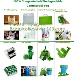 China Eco friendly Compostable Biodegradable commercial bags,100% Environment Friendly Compostable Cornstarch Garbage Bags pac factory