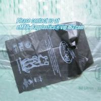 China biodegradable product, bio bag, biodegradable custom logo print, Carrier Punch Hole Handle Shopping Plastic Die Cut Bag for sale
