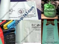 China BIO BAGS, COMPOSTABLE SACKS, oxo-biodegradable bag, Oxo biodegradable garbage bags on roll for sale