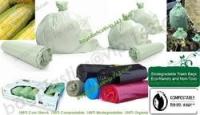 China En13432 certified compostable bag on roll, 100% Compostable Vest Carrier Plastic Biodegradable Shopping Bag with EN13432 for sale