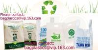 China En13432 certified compostable bag on roll, 100% Compostable Vest Carrier Plastic Biodegradable Shopping Bag with EN13432 for sale
