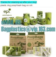 China En13432 certified compostable bag on roll, 100% Compostable Vest Carrier Plastic Biodegradable Shopping Bag with EN13432 for sale