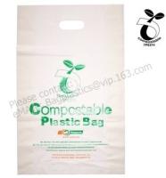 China Eco Friendly Plastic D2W EPI Cassava Corn Starch 100% OXO Biodegradable Compostable Die Cut Bags Wholesale for sale