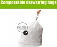 China PBAT+PLA 100% compostable bio degradable vest shopping bags, biodegradable and compostable hdpe plastic t-shirt bag for sale