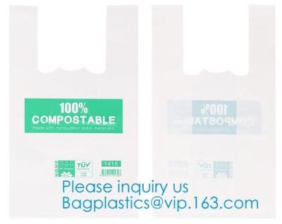 China Factory Directly Sell Biodegradable Compostable Refuse Sack With EN13432 / BPI OK Compost Home ASTM D6400 Certificates for sale