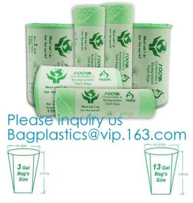 China Eco Friendly Large Bio Compostable Refuse Garden Waste Dustbin Liners Sacks, Biodegradable Compostable Refuse Sacks, Lin for sale