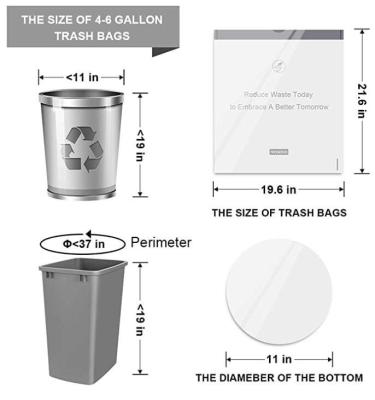 China Drawstring Trash Bags On Roll Disposable Bag In Compostable, Eco-Friendly Roll Drawstring Compostable Biodegradable Garb for sale