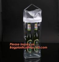 China Eco friendly LONG HANDLE RECYCLABLE PVC WINE BAG, CARRIER BAG,HANDY BAG,GIFT WINE BAG,PROMOTION, PROMOTIONAL PRODUCTS PA for sale