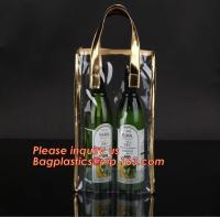 China Eco friendly LONG HANDLE RECYCLABLE PVC WINE BAG, CARRIER BAG,HANDY BAG,GIFT WINE BAG,PROMOTION, PROMOTIONAL PRODUCTS PA for sale