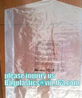 China Clothing Packing 60cm width Dustproof Plastic Dry Cleaning Laundry Bag,Custom Poly Dry Cleaning Bags For Garment Plastic for sale