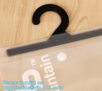 China Frosty Transparent Pvc Hook Bag For Underwear Packing,Frosted PVC Zipper Hook Bags For Swimwear Underwear,Swimwear,Short for sale