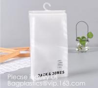 China Hanger Garment Underwear Clothes Package bag with hanger garment packing, apparel shop packaging, sock bag, underwear for sale