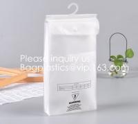 China Hanger Garment Underwear Clothes Package bag with hanger garment packing, apparel shop packaging, sock bag, underwear for sale