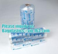 China Clear Polythene 21x4x54'',0.8mil Dry Cleaning Bags and Perforated Plastic Bags on Roll with Custom Printing for Laundry for sale