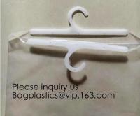 China biodegradable Cloth Underwear Hanger Packaging Bag With Snap Button, Eco-Friendly Hook Garment Bag for sale