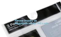 China biodegradable Cloth Underwear Hanger Packaging Bag With Snap Button, Eco-Friendly Hook Garment Bag for sale