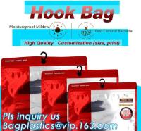 China Stationery Set Transparent Plastic Bow Handle Hanger Zipper Lock Cosmetic Pvc Bag With K,Hanger Plastic Hook Bag F for sale
