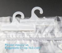 China biodegradable Clothes Underwear PVC Packaging Bag With Hook Display Bikini Swimwear Bag, Environmental for sale