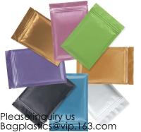 China Holographic Packaging Bags For Glitter Powder Packing Laser Small Zipper Lip Mask Bag Eyebrow Brush Hologram Foil Pouch for sale