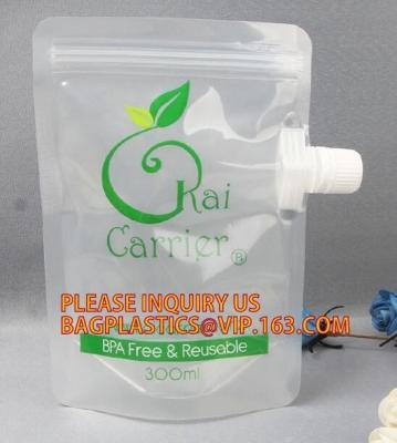 China Plastic Cosmetic Spout Pouch For Facial Mask Reusable Hair Dye Chemical Packaging Spout Bag,Multi-purpose Liquid Chemica for sale