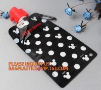 China Custom 480ml BPA Free Foldable Reusable Water Bag,BPA free,FDA food grade/MSDS and cheap foldable pe water bag,promotion for sale
