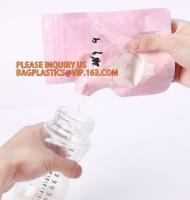 China top quality micron nylon filter mesh nut milk Double zipper bpa free food grade liquid plastic breast milk storage bags, for sale