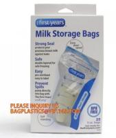 China Customized disposable plastic baby breast milk refrigerator refrigerated storage packing bag,breast milk storage bag mil for sale