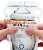 China wholesale food pouch zipper bpa free plastic standing up breast baby milk storage bags,200ml double zipper breast milk b for sale