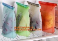China Refrigerated Cooler Reusable Silicone Food Bag, Preservation Storage Container Airtight Seal Cooking Bag bagease package for sale