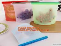 China Refrigerated Cooler Reusable Silicone Food Bag, Preservation Storage Container Airtight Seal Cooking Bag bagease package for sale