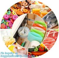 China Reusable Leakproof Zipper Preservation Airtight sandwich k Cooking Fresh Zip Large Silicone Storage Food Bags With for sale