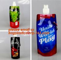 China Soft Foldable Water Bags Sports Bottle Drinking Water Bag,500ml Foldable Flexible Water Bag Customized Collapsible Reusa for sale