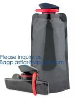 China Promotional Customized Foldable Water Bottle Bag,Eco-Friendly Customized Foldable Plastic Flexible Drinking Water Bottle for sale