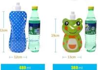 China 250ml-600ml Foldable Collapsible Cup Flask TPU Squeeze Running Outdoor Sports Water Bottle Bags,1L folding sports water for sale