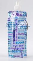China Promotional Customized Foldable Plastic Water Bottle Bag,Fashion bpa free bottle foldable water bag 480ml bagease pack for sale