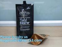China Beverag bag spout pouch drink water in plastic bag coffee pouch with soft spout tap juice bag HOT COFFEE POUCH BAGS for sale
