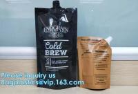 China Beverag bag spout pouch drink water in plastic bag coffee pouch with soft spout tap juice bag HOT COFFEE POUCH BAGS for sale