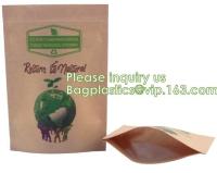 China biodegradable bag Child proof bag Stock pouch Flat bottom pouch Stand up pouches Kraft paper bag Food packaging bag coff for sale