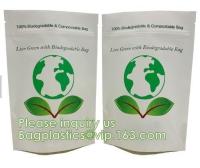 China Bagease Bagplastics Brown Kraft Compostable k Food Standup White Resealable Big Stock Plain Paper Bags for sale