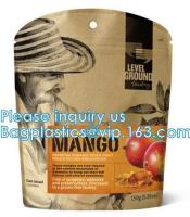 China Biodegradale Compostable Packaging Roll Film Slide Zipper Garment Bag Food Packing Bag 3 side seal bag Kraft Paper Bag for sale