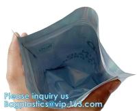 China Bagease pack Recloseable Transparent Front Holographic Stand Up Pouch / Plastic Cosmetic Bag / Nail Polish Packaging for sale