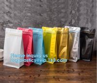 China Biodegradable CompostMiddle Seal, K Bottom Seal, Flat Pouch, Luxury Coffee Beans Pouch Packaging Bags With One Way Valve for sale
